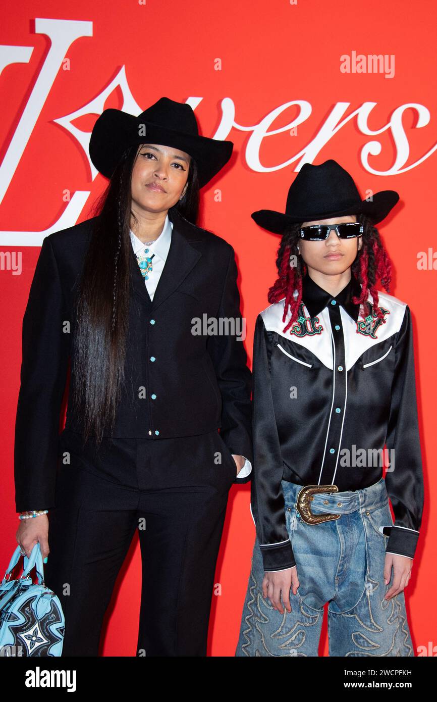 Paris, France. 16th Jan, 2024. Helen Williams and Rocket Williams ...