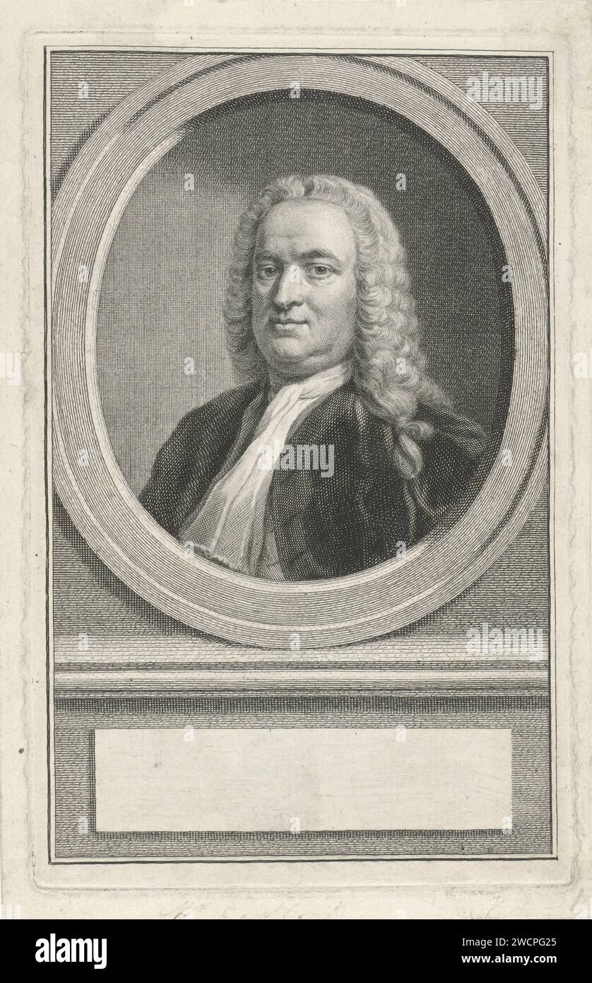 Portrait of Cornelis Hop, Jacob Houbraken, after Philip van Dijk, after ...