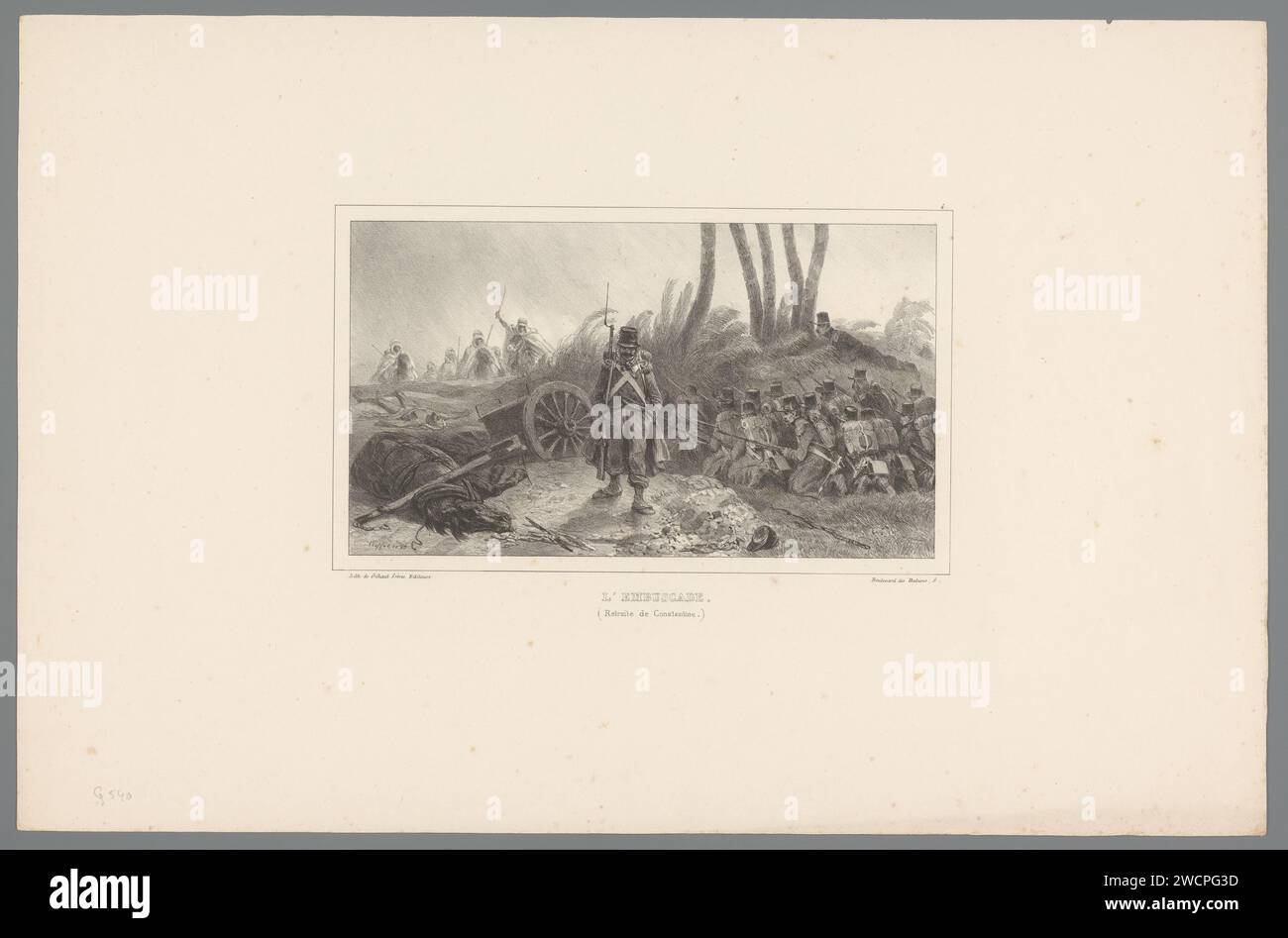 French soldiers ready for a surprise attack on the Arabs, Denis Auguste ...