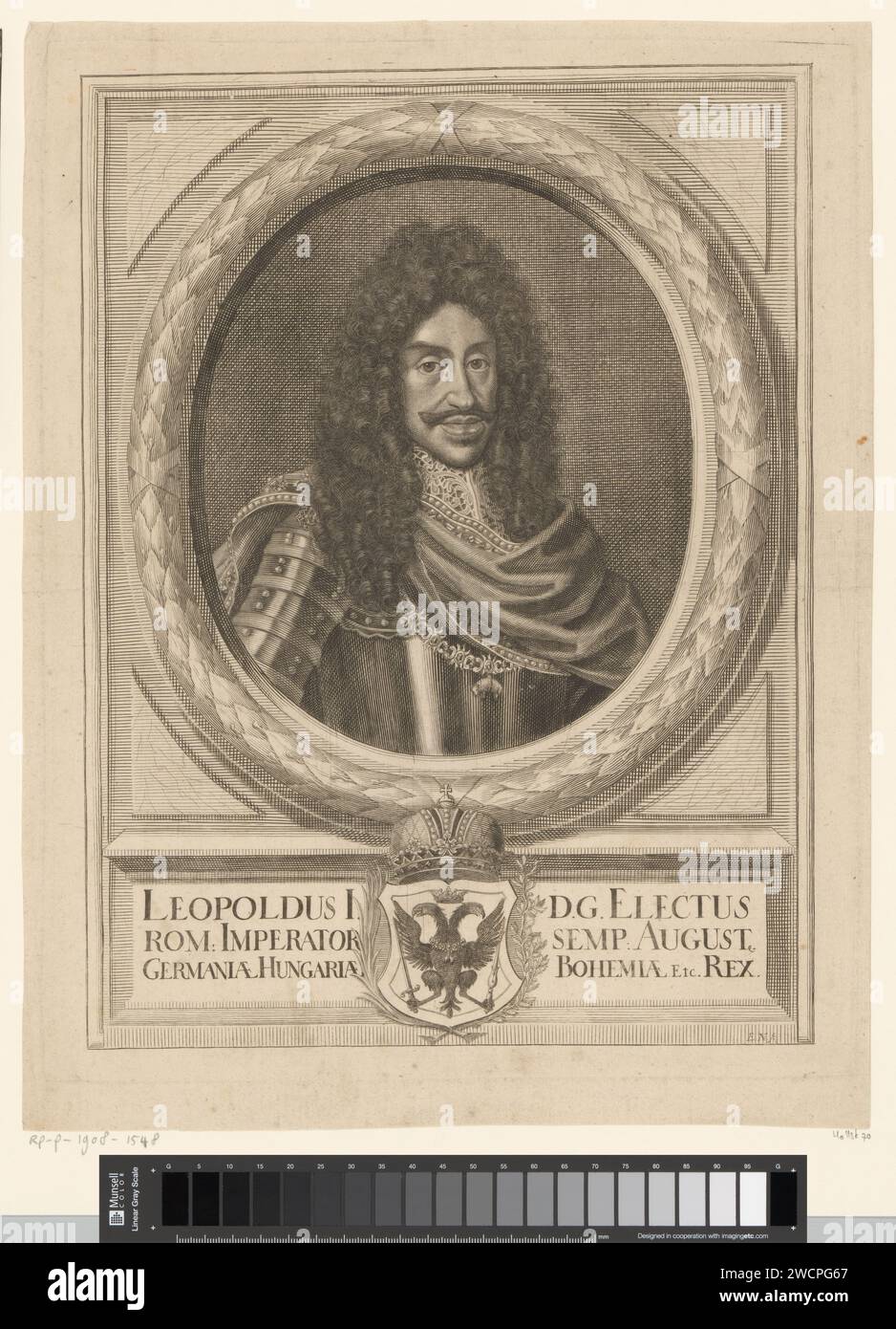 Portrait of Leopold I, Holy Roman Keizer, Elias Nessenthaler, 1674 ...