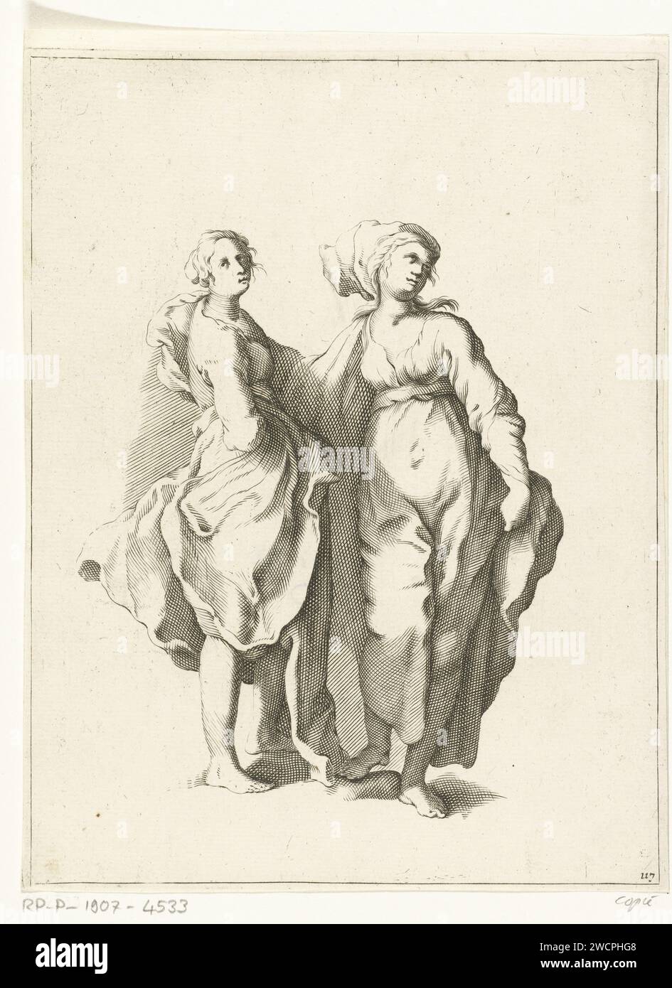 Two women, Anonymous, After Frederick Bloemaert, After Abraham ...