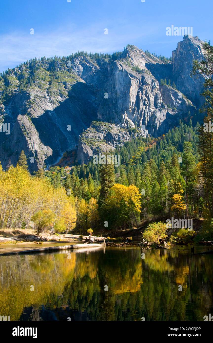 Merced River through Yosemite Valley, Yosemite National Park ...