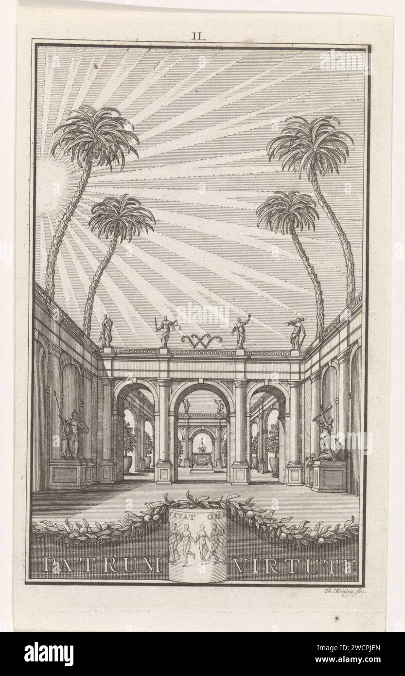 Classic courtyard, Theodoor Koning, 1758 - 1829 print View of a ...