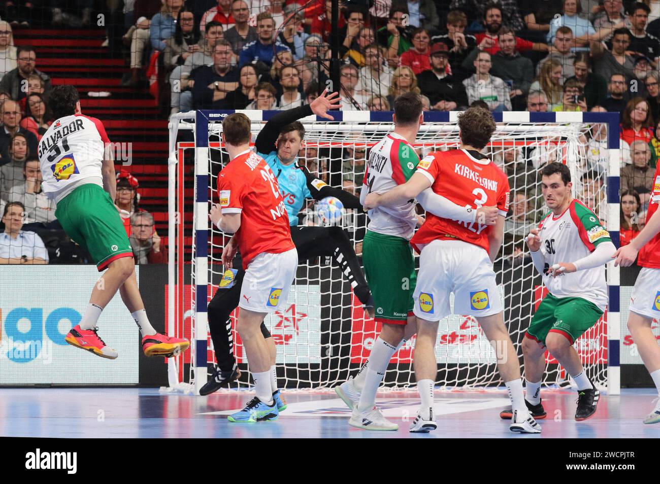 MUNICH, Germany. , . keeper LANDIN Jacobsen Niklas in action vs 31 ...