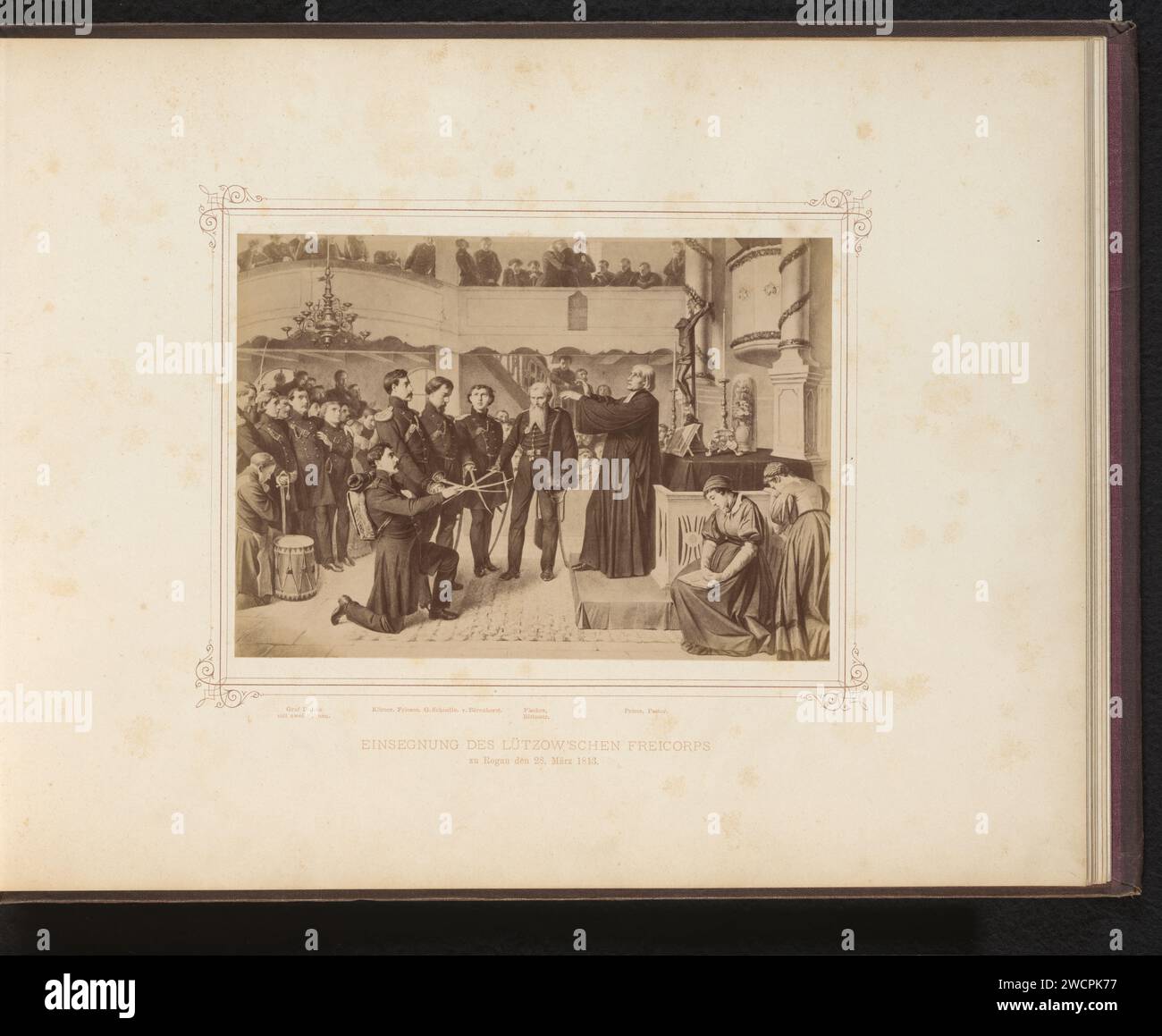 Photo production of a drawing of the initiation of the Lützow's ...