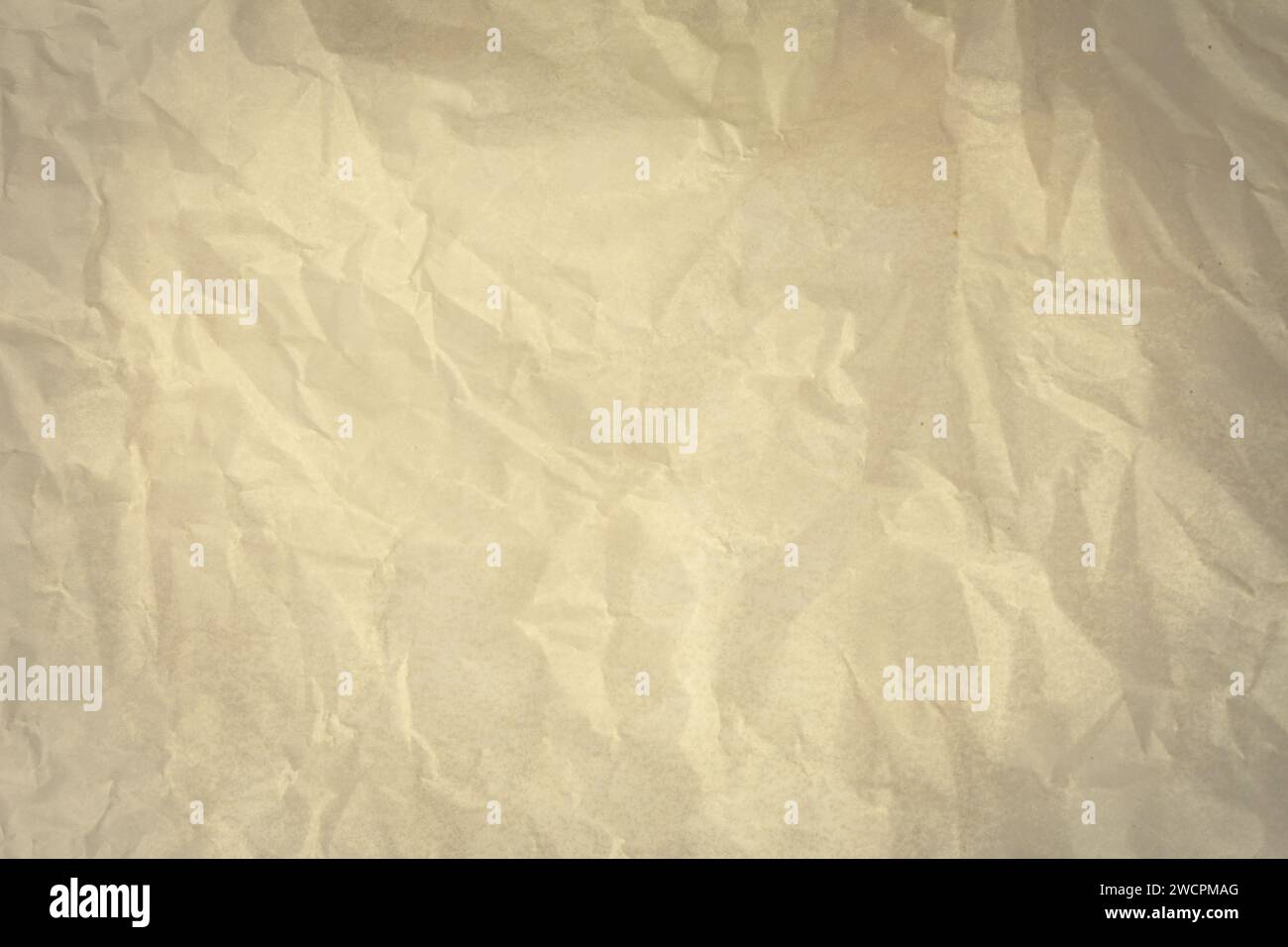 Crumpled old paper as background. Texture of parchment Stock Photo - Alamy