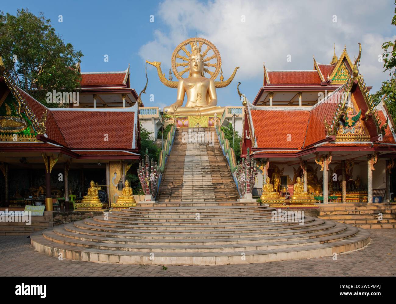 Steps leding to Big Buddha, Koh Samui Stock Photo - Alamy