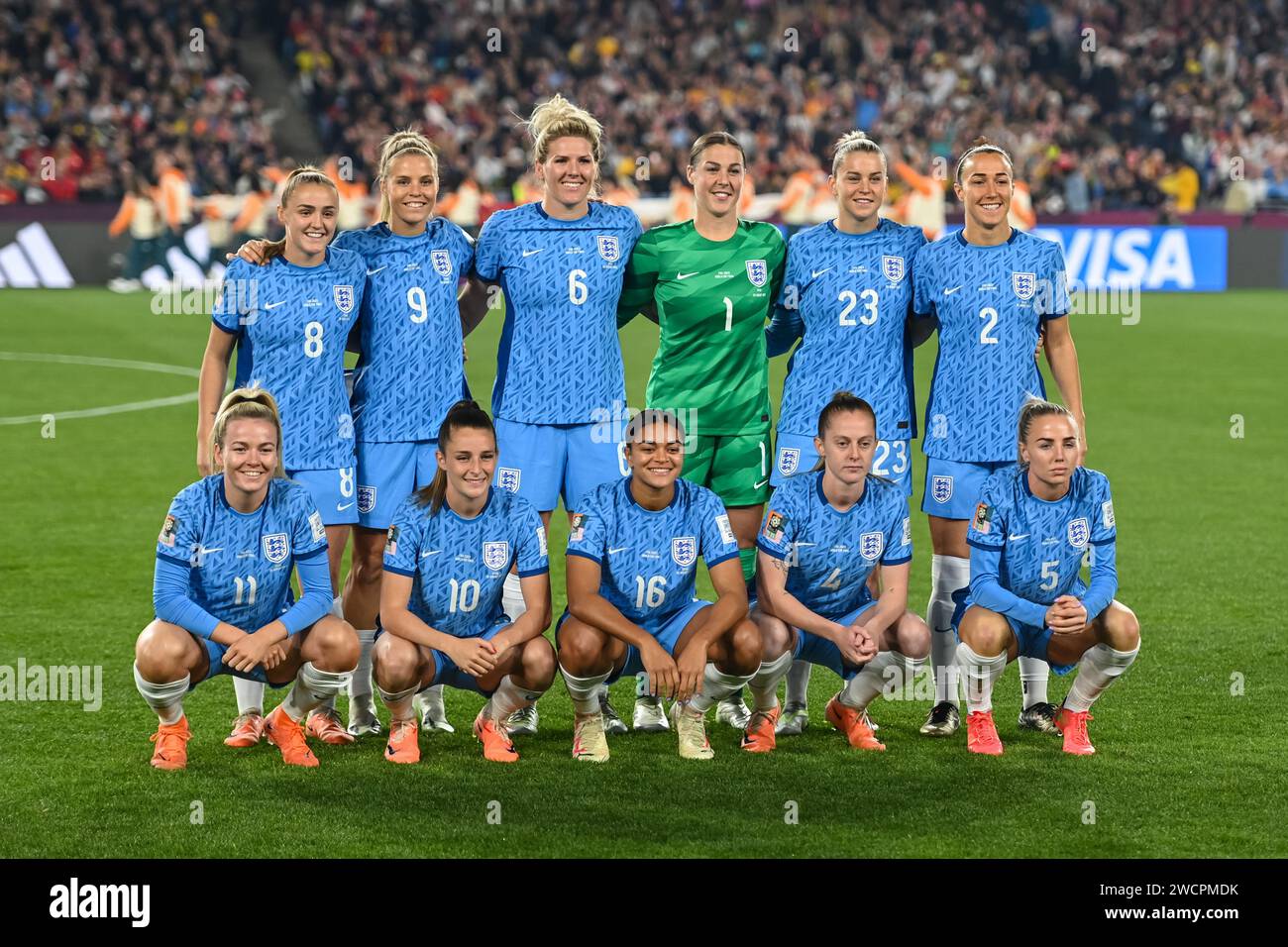 England Team Photo at the England v Spain Final of the 2023 FIFA Women ...