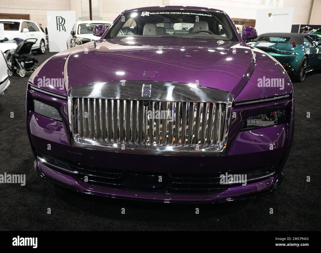 Philadelphia, Pennsylvania, U.S - January 14, 2024 - A purple color of ...