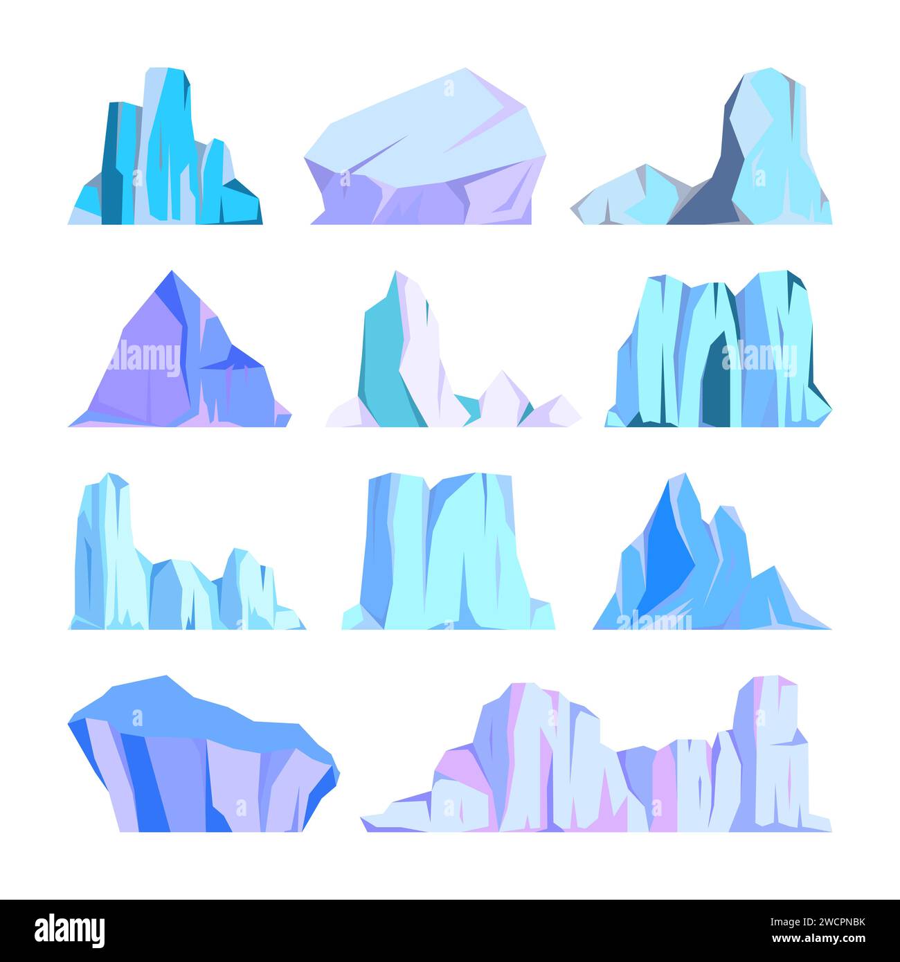 Ice berg drawing Cut Out Stock Images & Pictures - Alamy