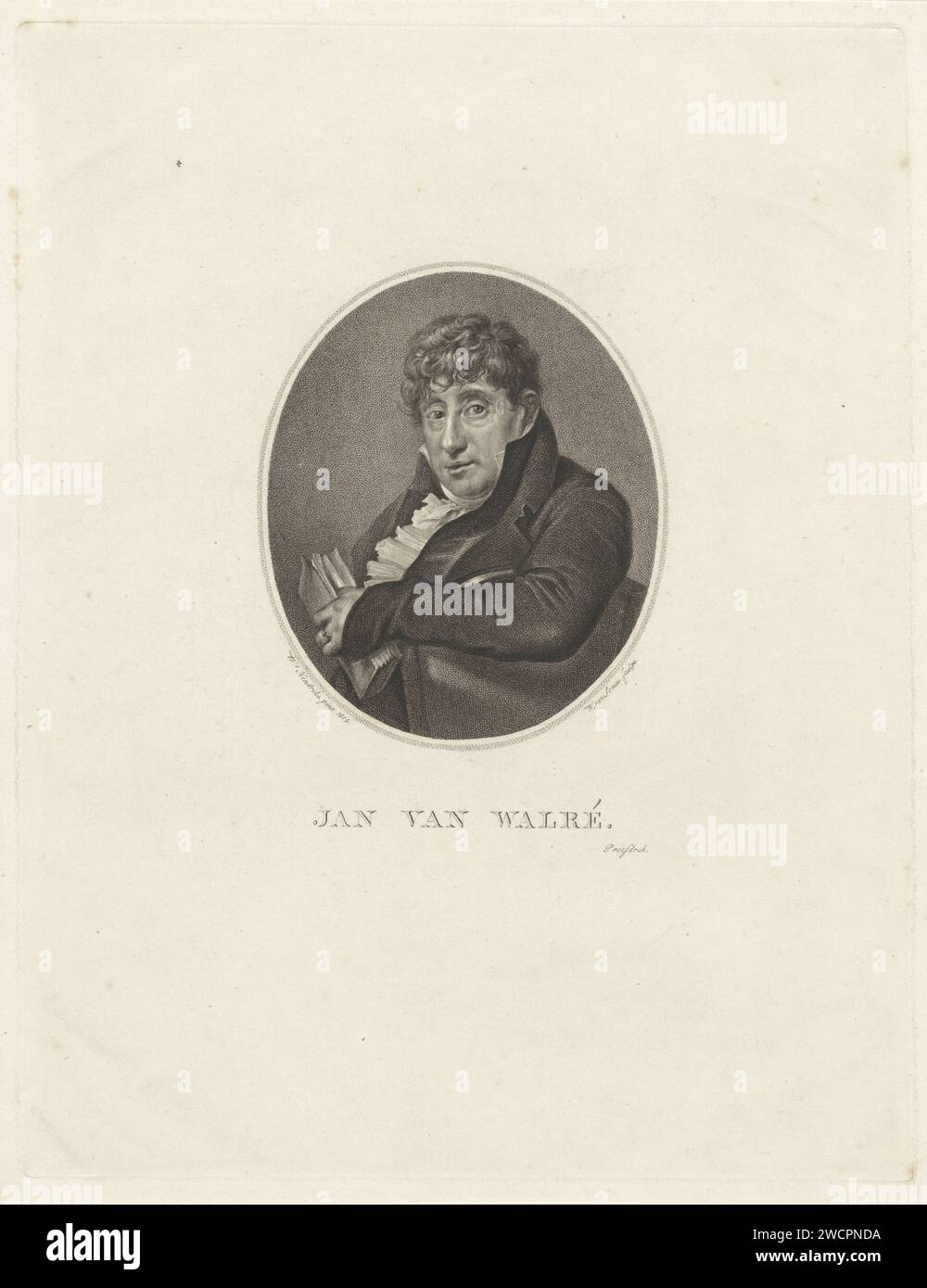 Portrait of Jan van Walré, Willem van Senus, after Wybrand Hendriks ...