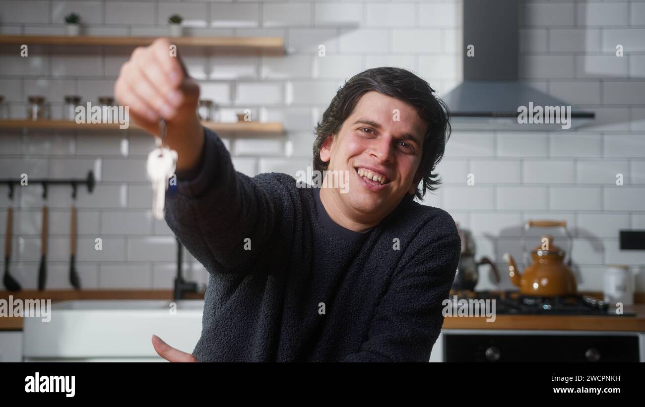 Excited homeowner hi-res stock photography and images - Alamy