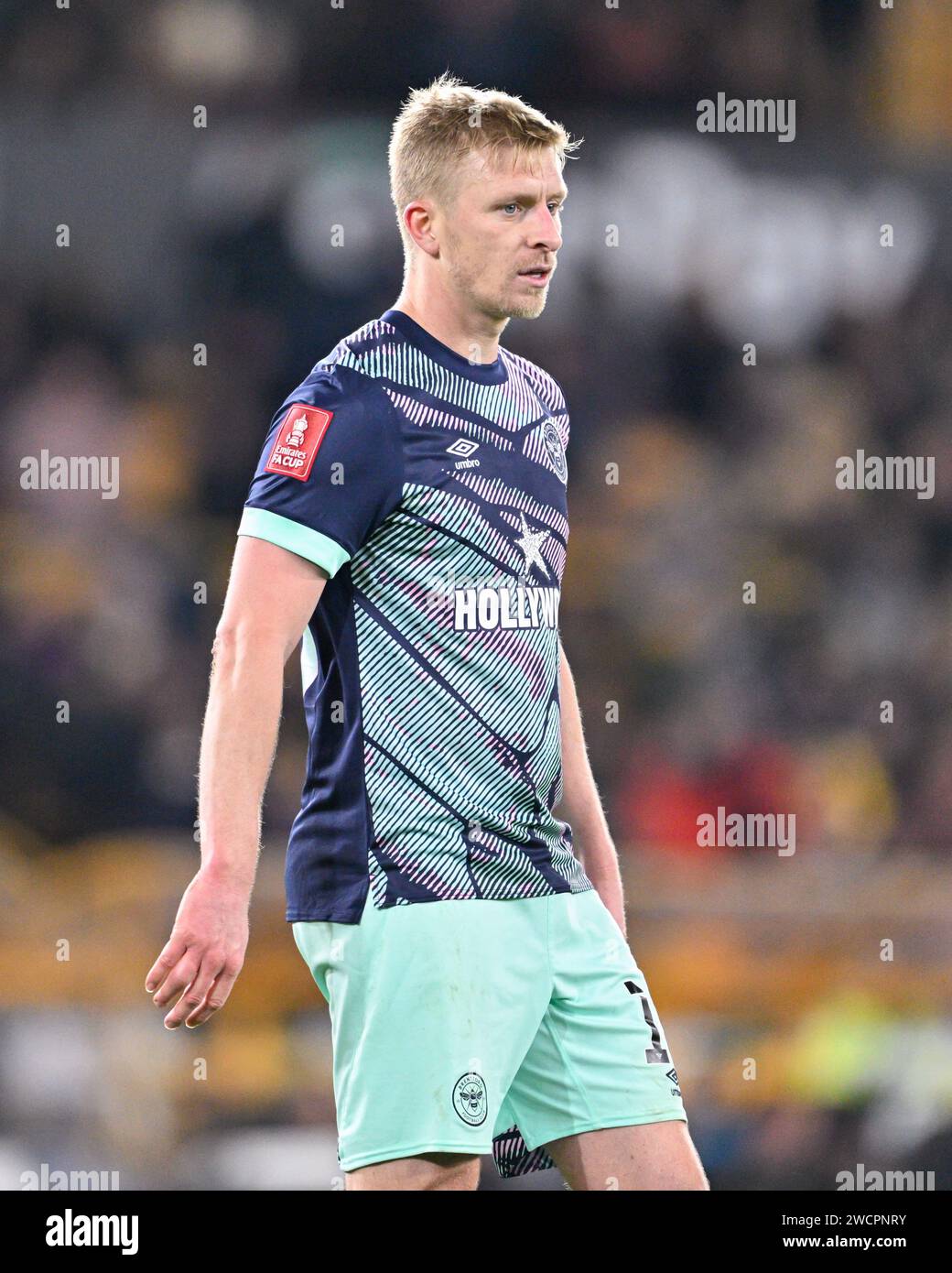 Wolverhampton, UK. 16th Jan, 2024. Ben Mee of Brentford, during the ...