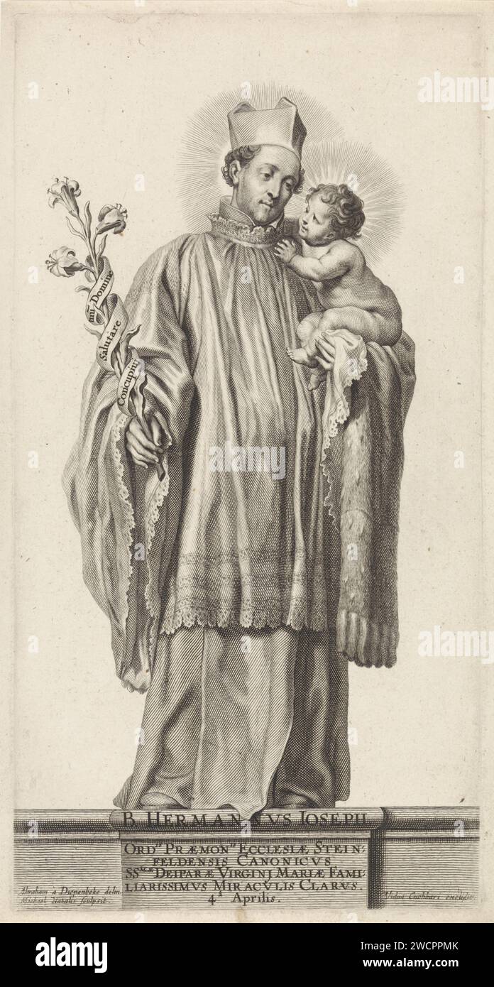 Saint Hermanus Josephus, Michel Natalis, After Abraham van Diepenbeeck ...