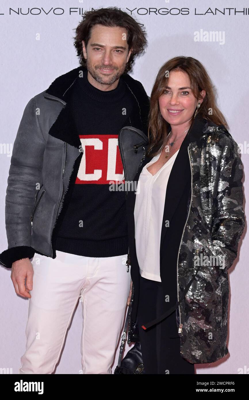 Rome, Italy. 16th Jan, 2024. Luca Capuano (l) and Carlotta Lo Greco (r ...