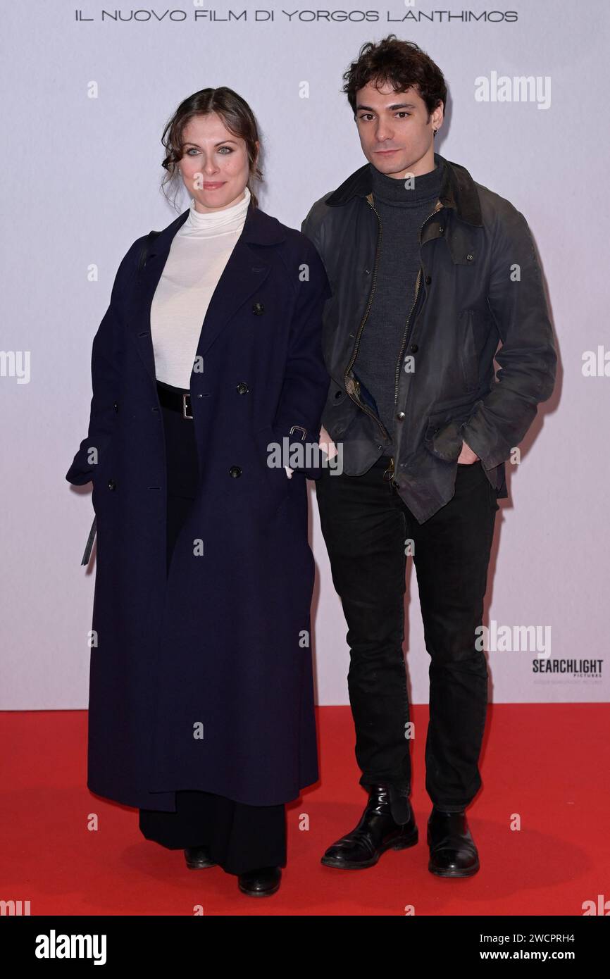 Simona Di Stefano (l) and Federico Mariglietti (r) attend the red ...