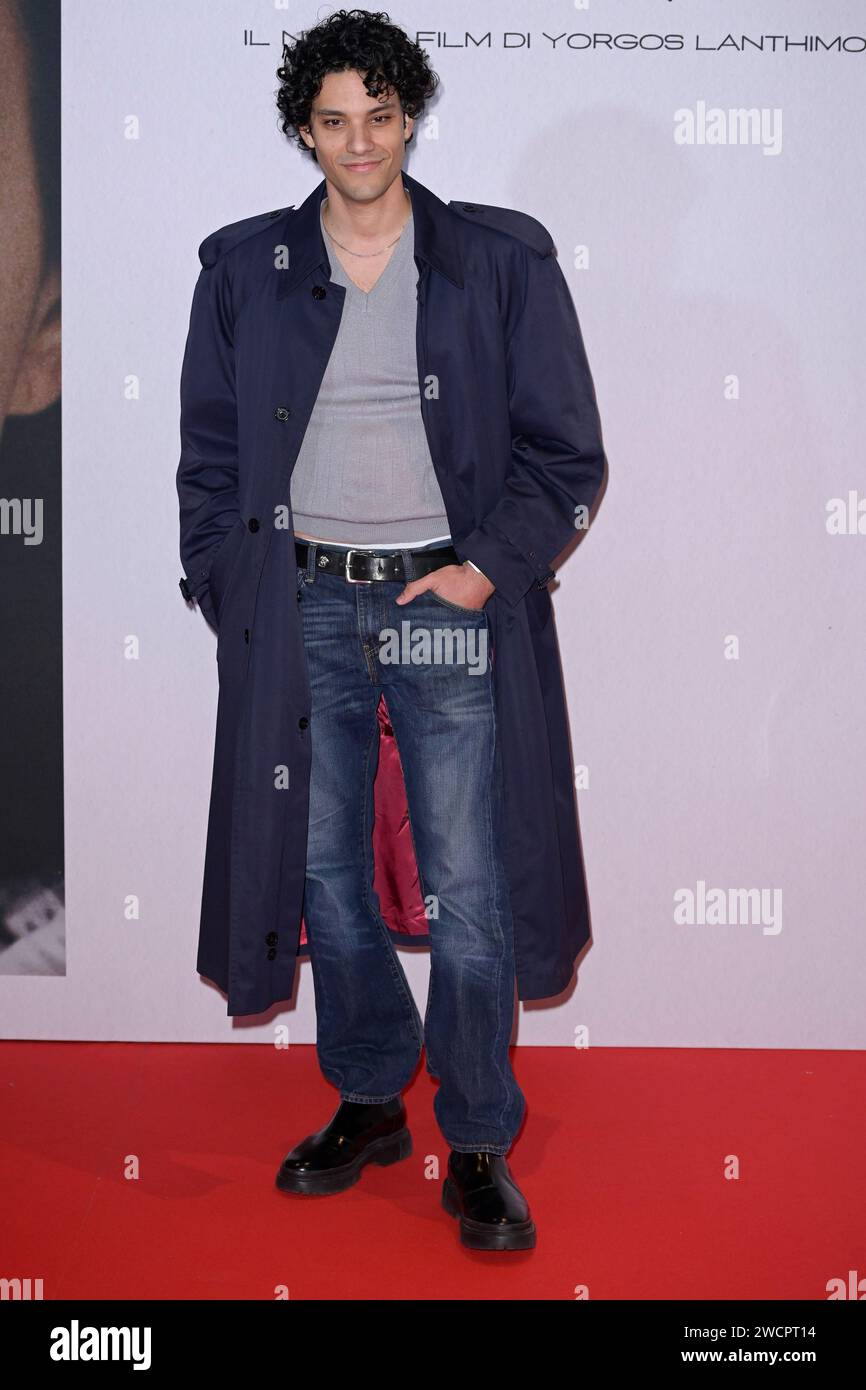 Rome, Italy. 16th Jan, 2024. Giorgio Belli attends the red carpet of Italian premiere of movie ...