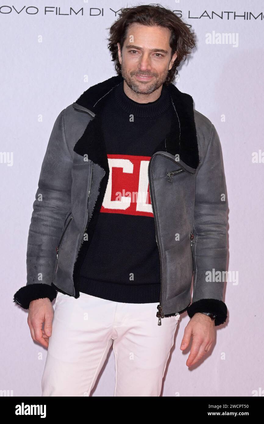 Rome, Italy. 16th Jan, 2024. Luca Capuano attends the red carpet of ...