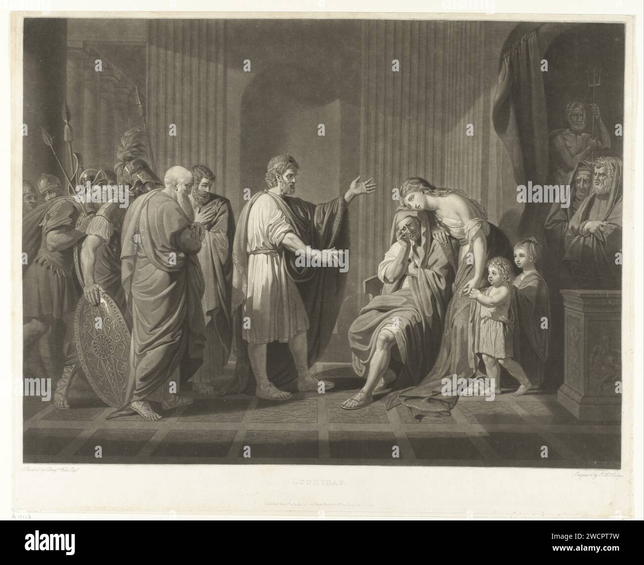 Cleombrutus exile by Leonidas II, Charles Howard Hodges, After Benjamin ...
