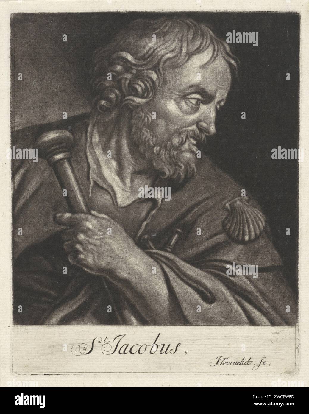 Apostle Jakobus the Multiple (Jacobus Maior), Jacob Toorenvliet, 1651 ...