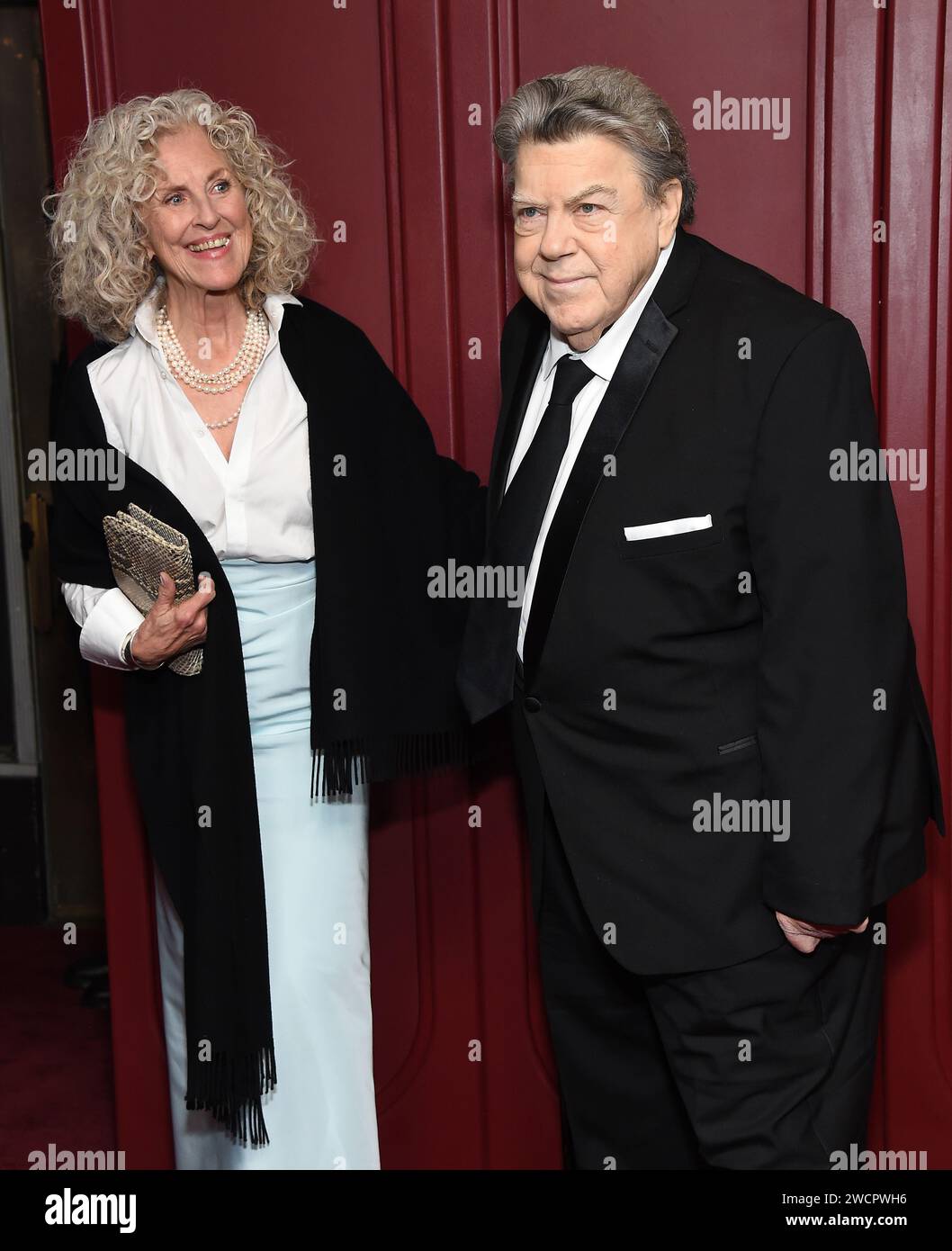 Hollywood Usa 16th Jan 2024 George Wendt And Bernadette Birkett