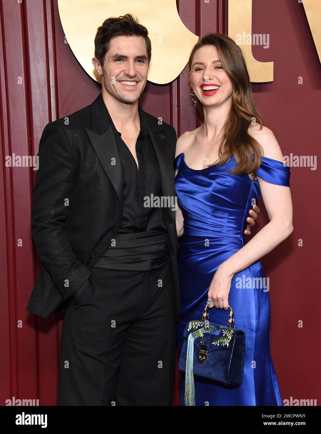 Hollywood, USA. 16th Jan, 2024. Phil Dunster and Ellie Heydon attends ...