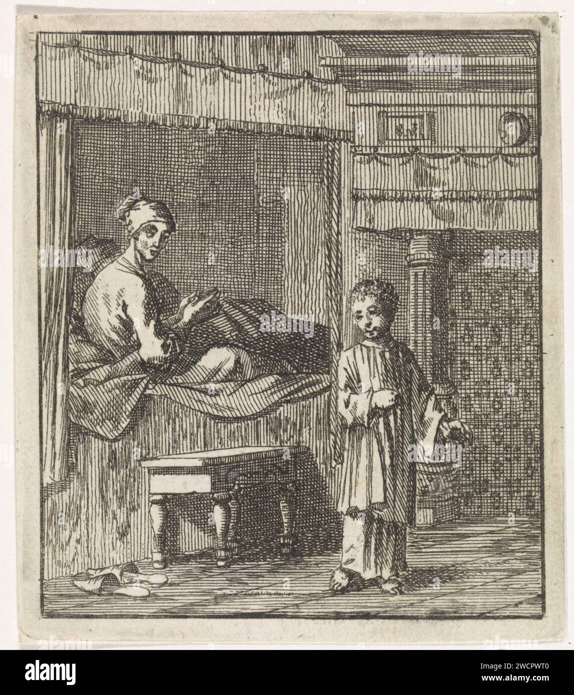 Wonderful healing of Jeske Klaes, Jan Luyken, 1709 print Amsterdam ...