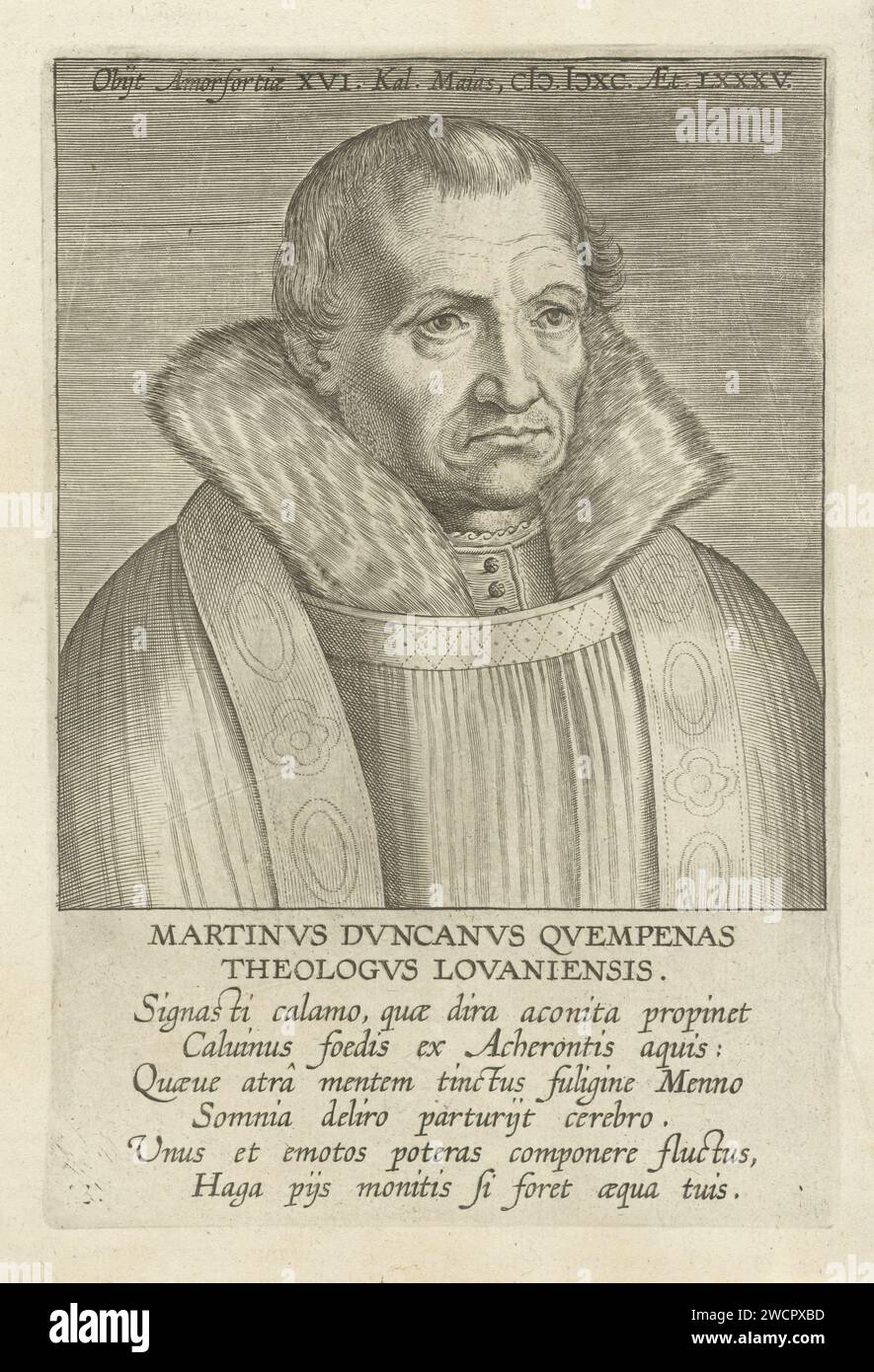 Portrait of Martinus Donck, Philips Galle (attributed to workshop or ...