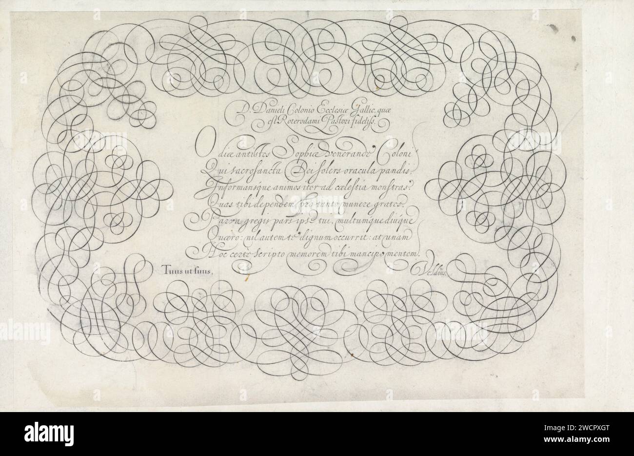 Design of a writing example: D. Daniels Colonio Ecclesiae Gallie ...