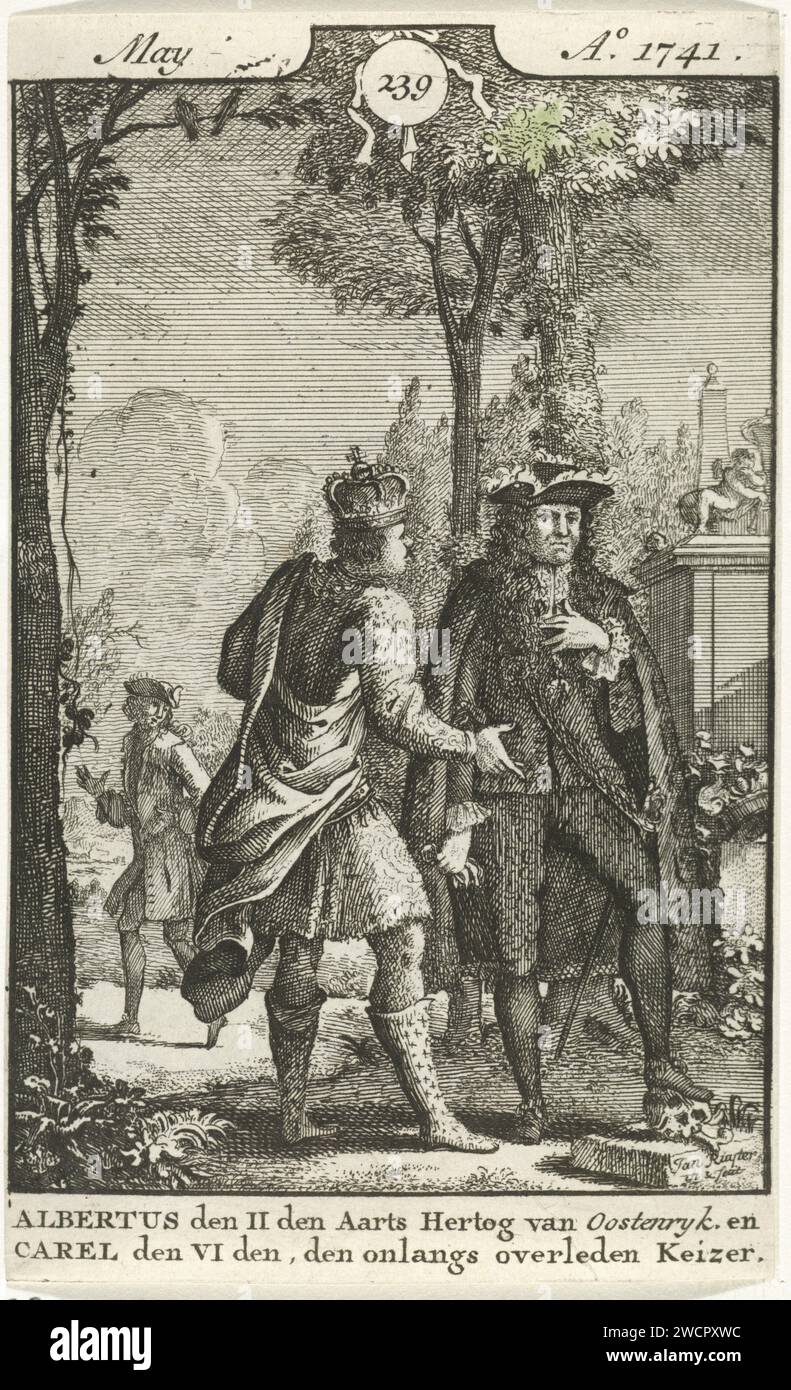 Conversation between Albrecht van Austria and Karel VI, Jan Ruyter ...