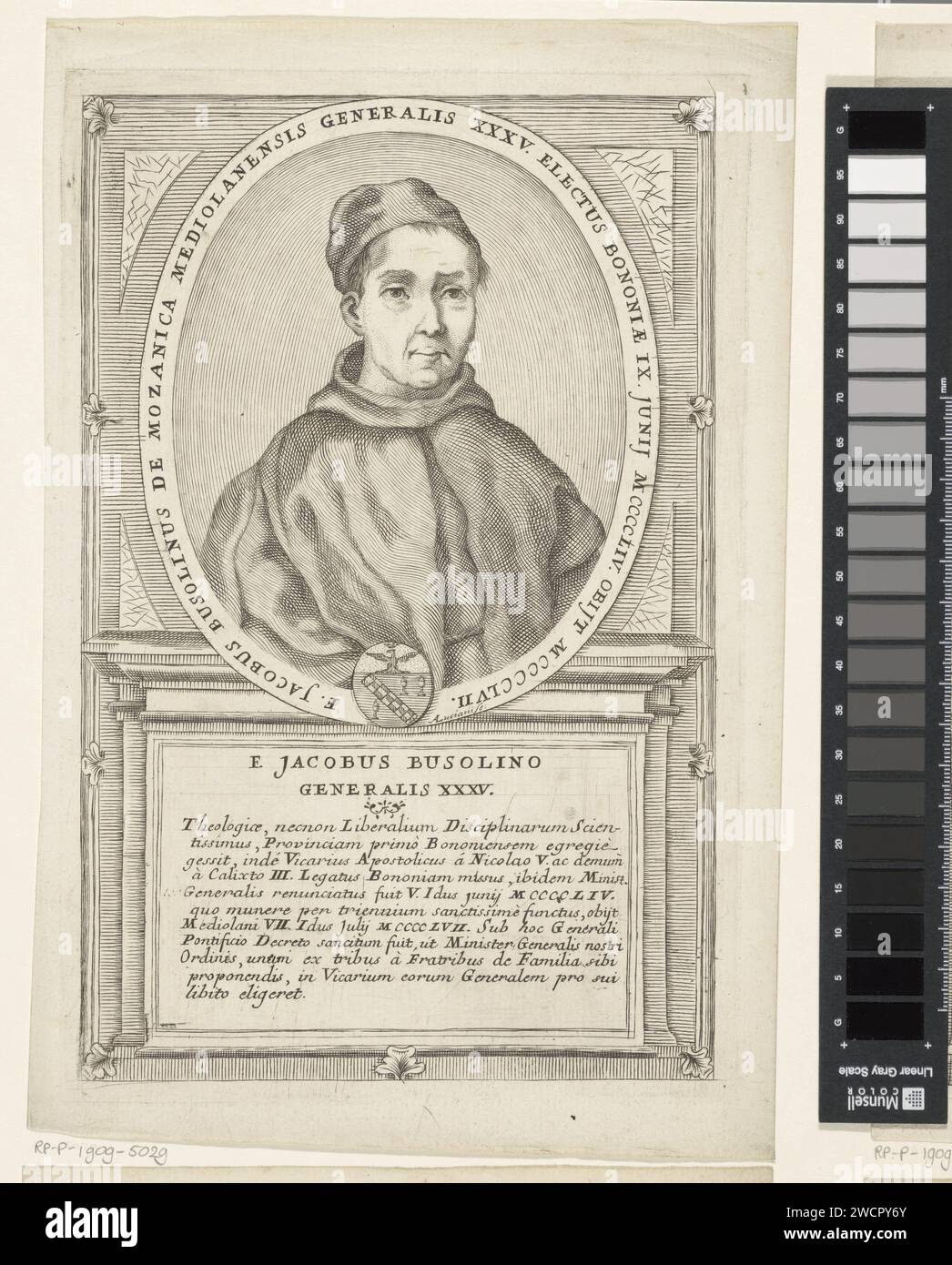 Portrait of Jacob Bassolini, 35th Minister General of the Franciscaner ...