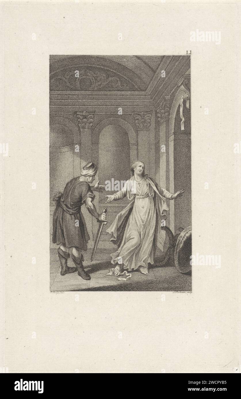 Death of Monima, Ludwig Gottlieb Portman, After Jacobus Buys, 1799 ...