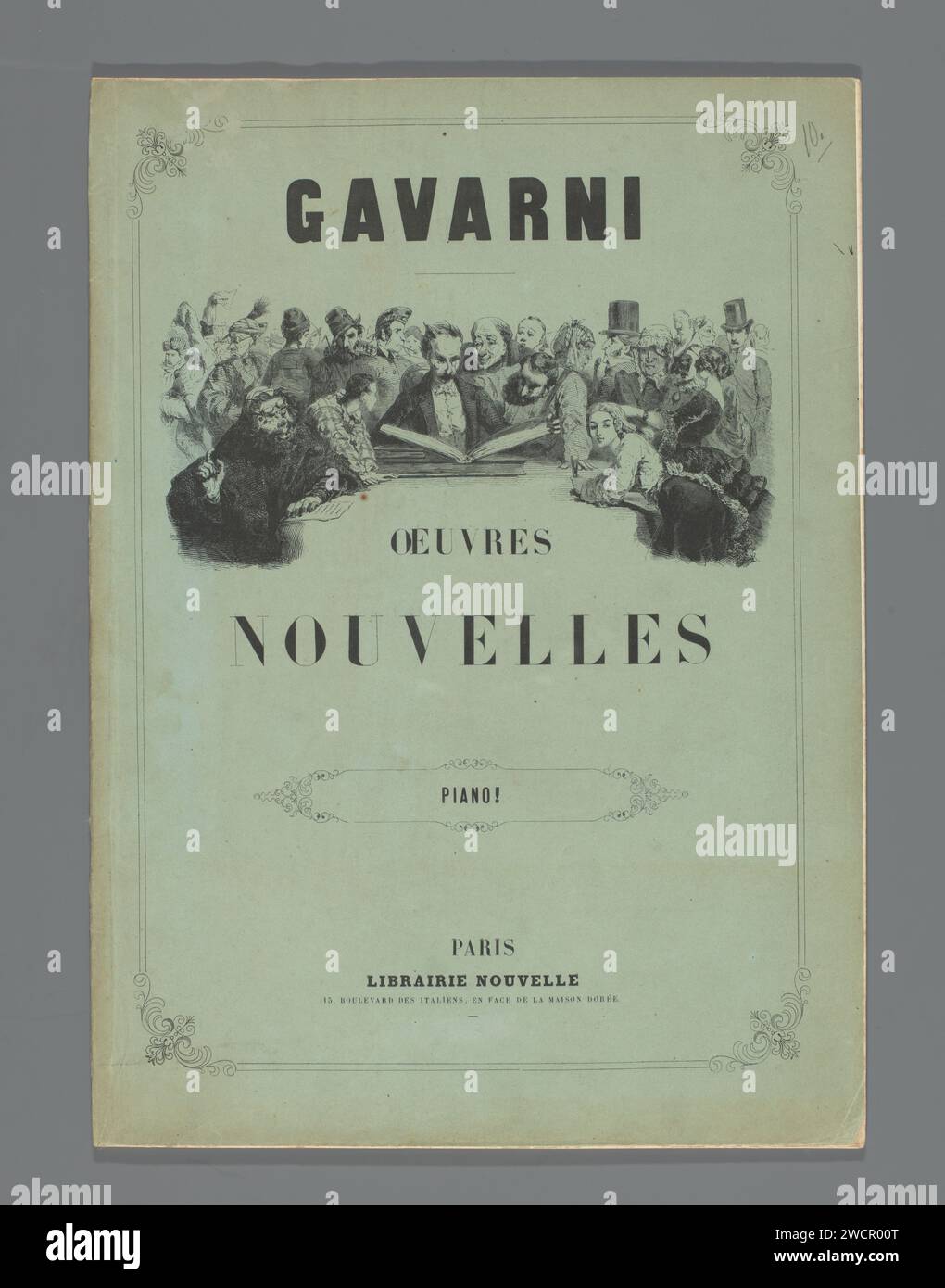 Album with performances of piano playing people, Paul Gavarni, 1853 ...