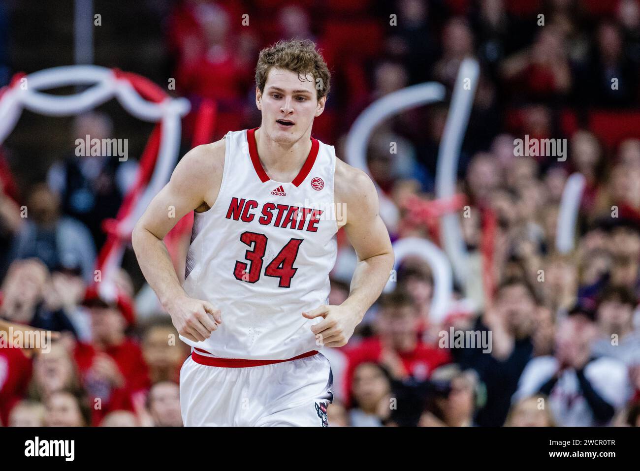 Raleigh, NC, USA. 16th Jan, 2024. NC State Wolfpack forward Ben ...