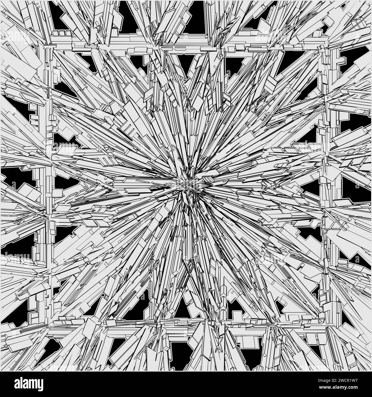 Abstract Construction Structure Vector. A Vector Illustration Of ...