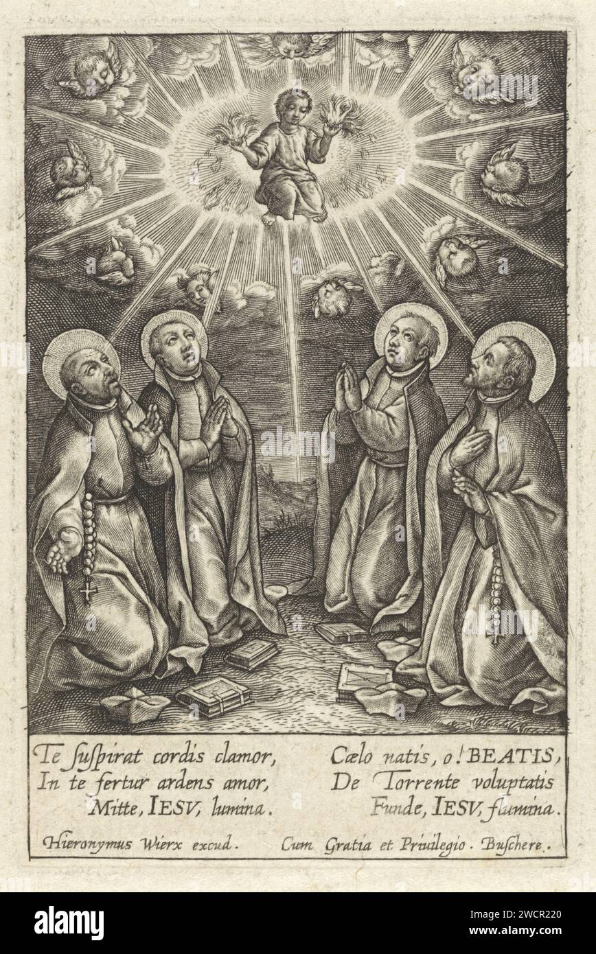 Christkind in Nimbus, Hieronymus Wierix, 1563 - Before 1619 print The Christ child in a nimbus ...