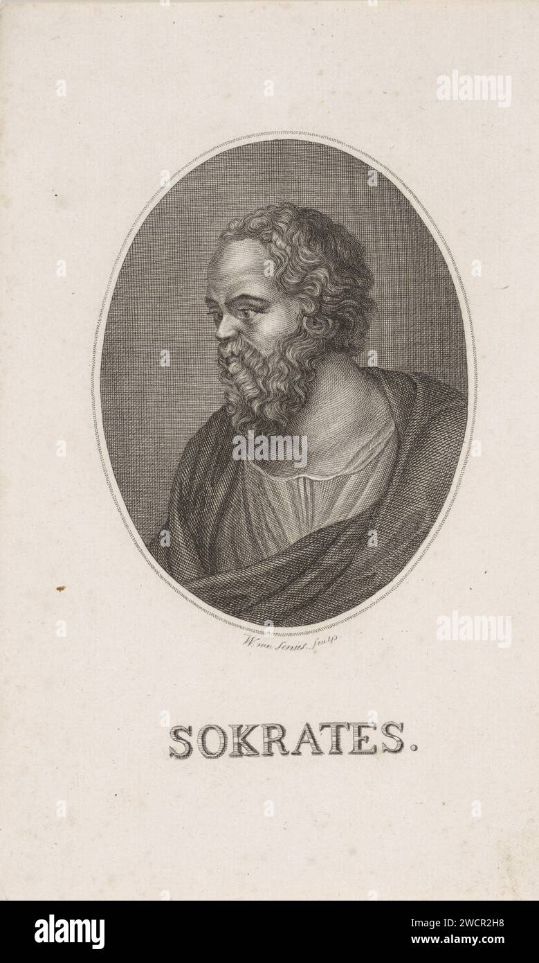 Portrait of Socrates, Willem van Senus, 1783 - 1851 print Portrait of ...