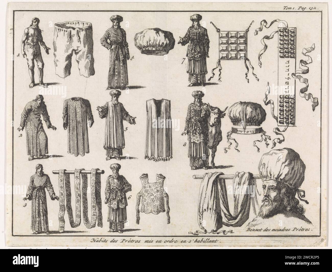 Priestly robes, in order of decoration, Jan Luyken, 1705 print Print ...