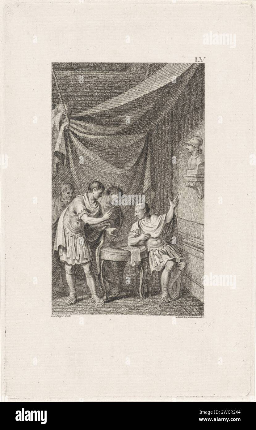 Caesar admires Alexander the Great, Ludwig Gottlieb Portman, After ...