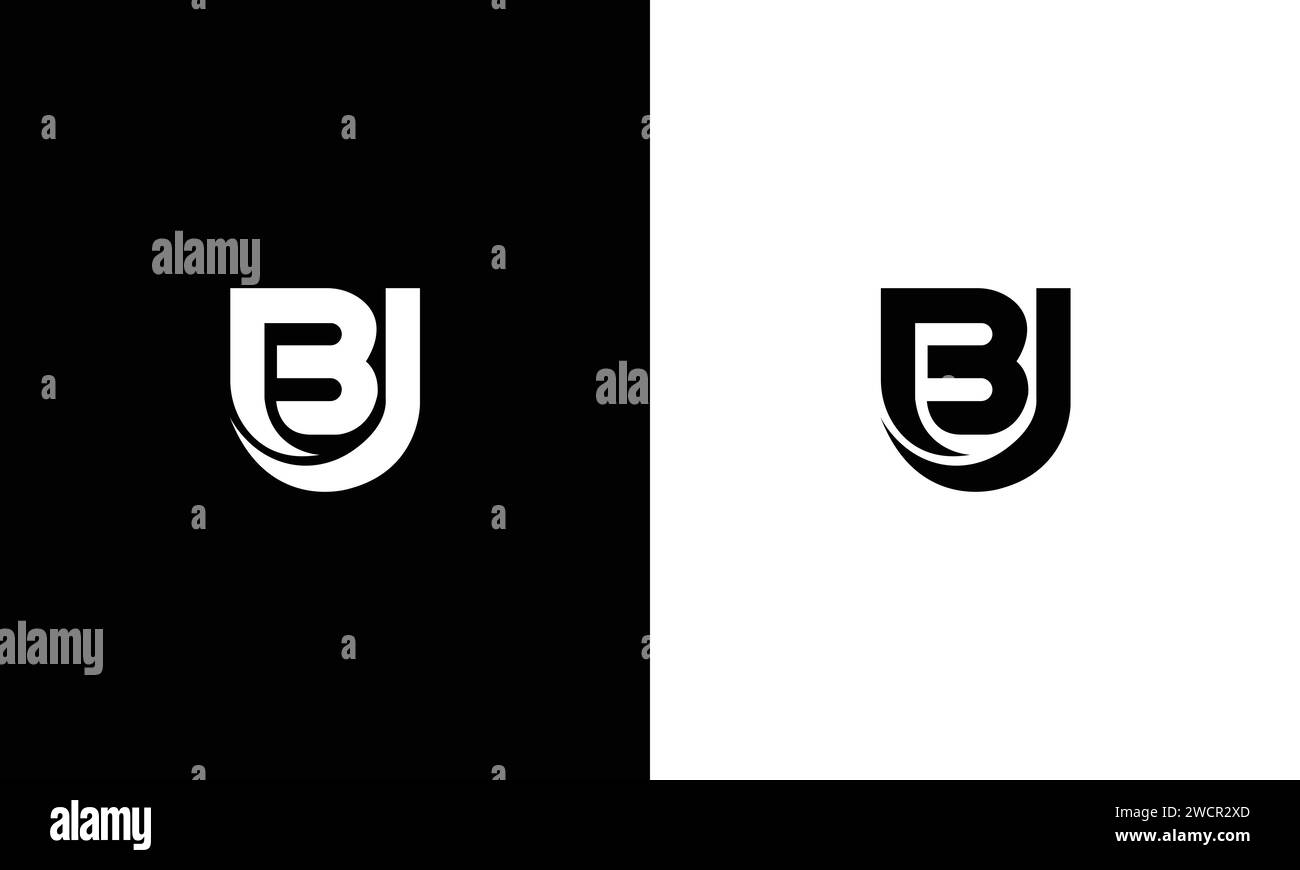 bu or ub Letter Initial Logo Design, Vector Template Stock Vector Image & Art - Alamy