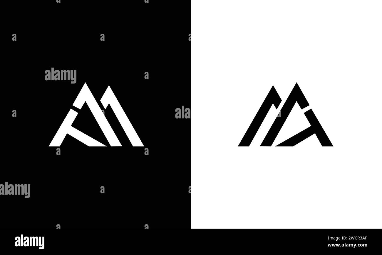 Tm letter logo Black and White Stock Photos & Images - Alamy