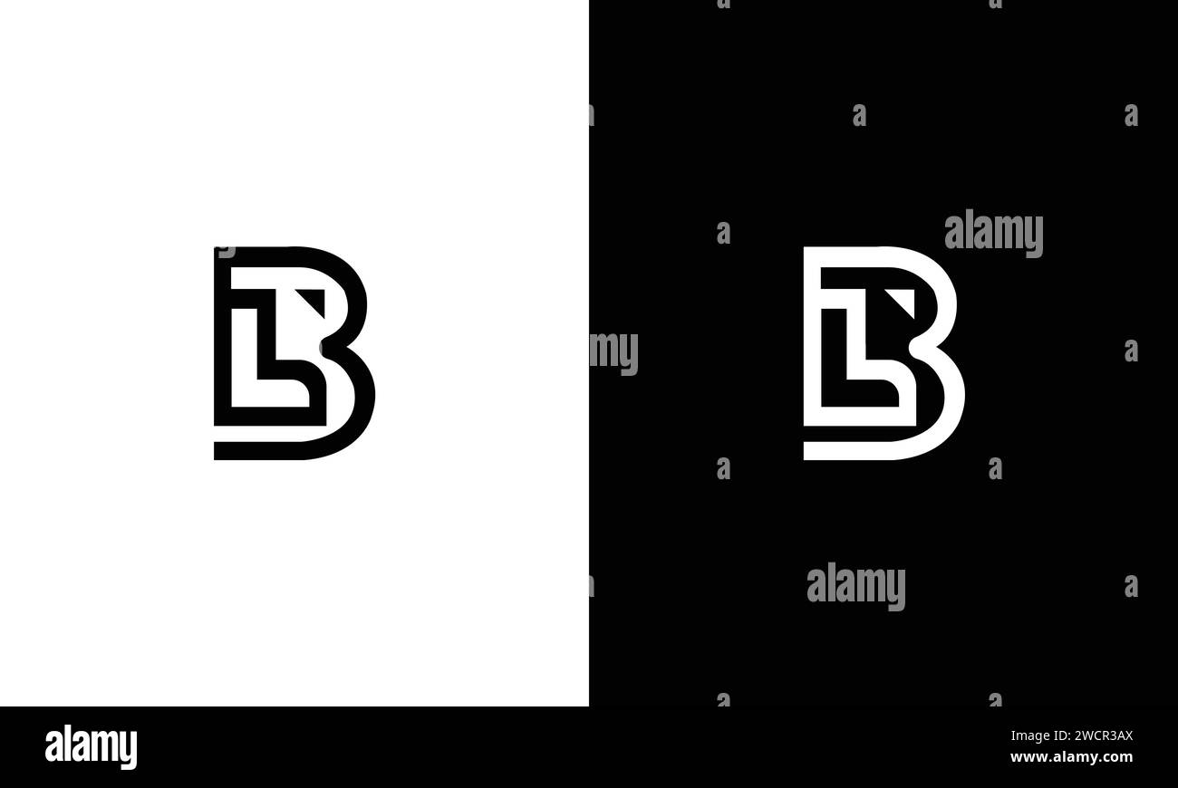Initial based clean and minimal letter. LB logo creative fonts monogram ...