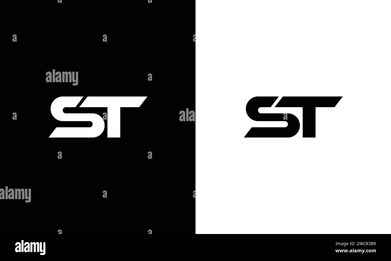 Initial letter ST icon logo design inspiration Stock Vector Image & Art ...