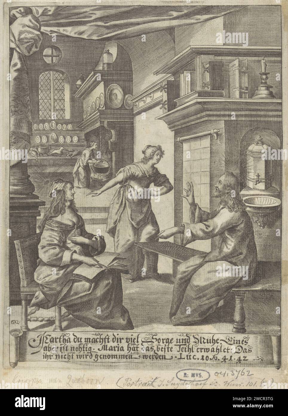Christ in the house of Marta and Maria, Crispijn van den Queborn, 1624 ...