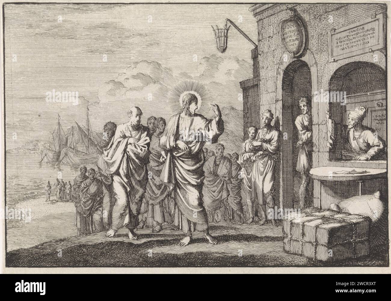 Calling Matthew, Jan Luyken, 1703 print Print Maker: Haarlem Publisher ...