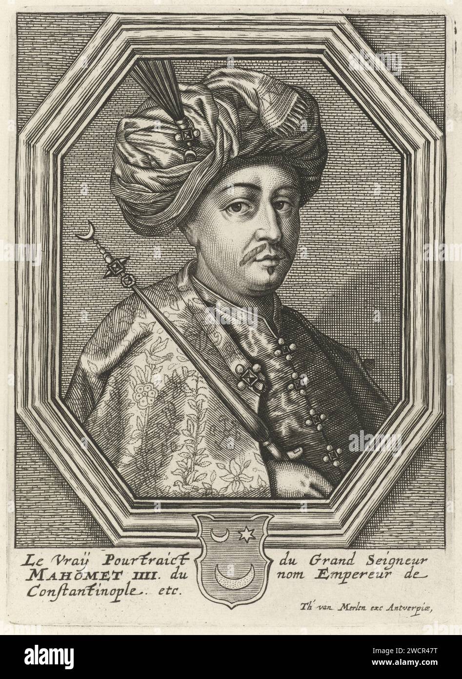 Portrait of Sultan Mehmet IV of the Ottoman Empire, Theodor van Merlen ...