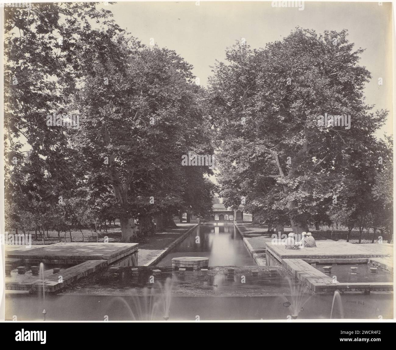 Shalimar Bagh in Srinagar, Jammu & Kashmir, India, Samuel Bourne, 1864 ...