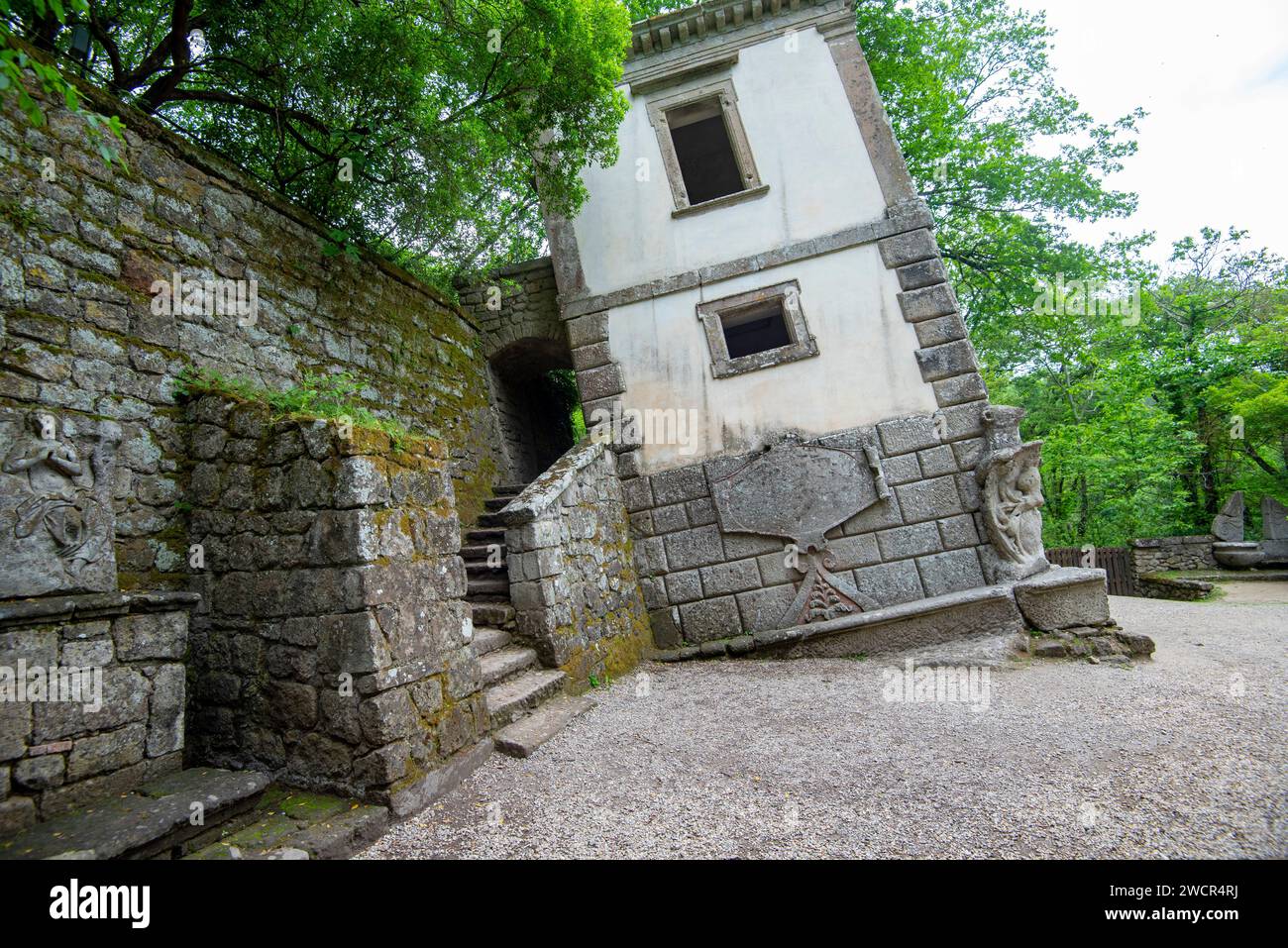 Park of Sacro Bosco - Italy Stock Photo - Alamy