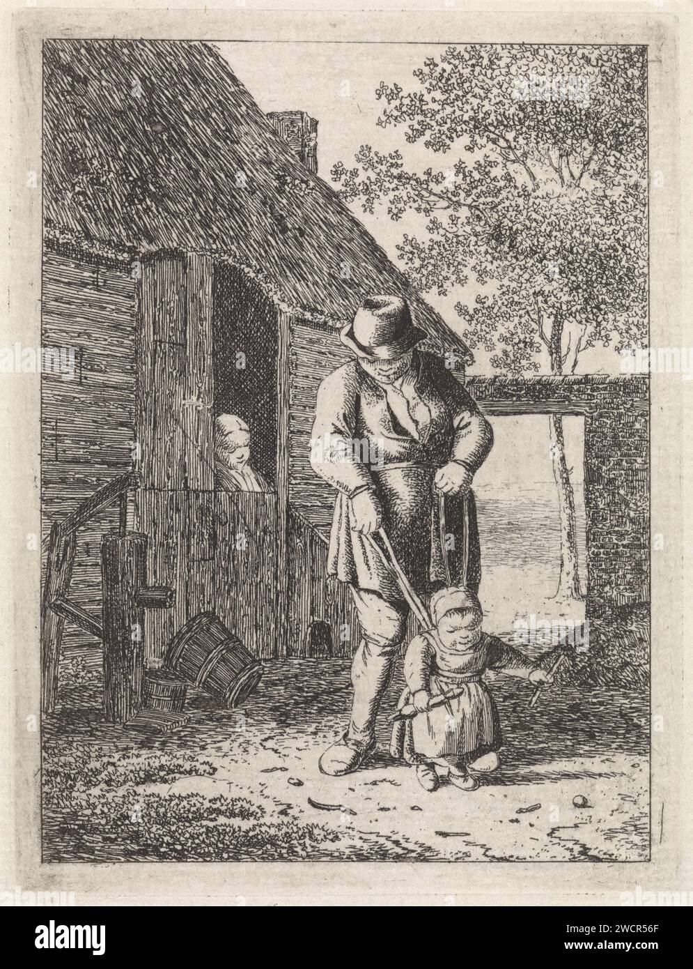 Farmer with child to leash, Johannes Christiaan Janson, After Christina ...