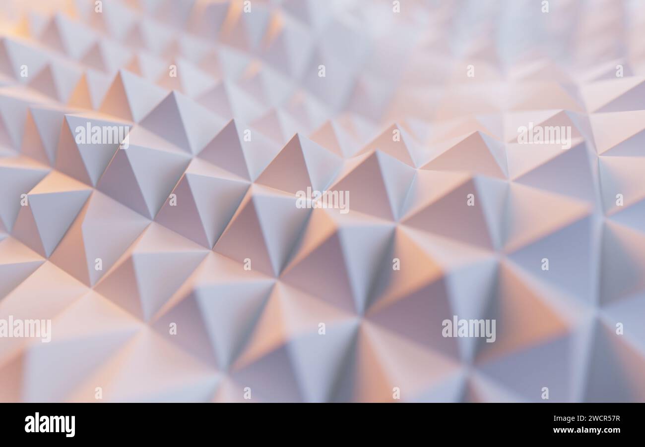 Triangle shape sound-absorbing cotton background, 3d rendering. 3D ...